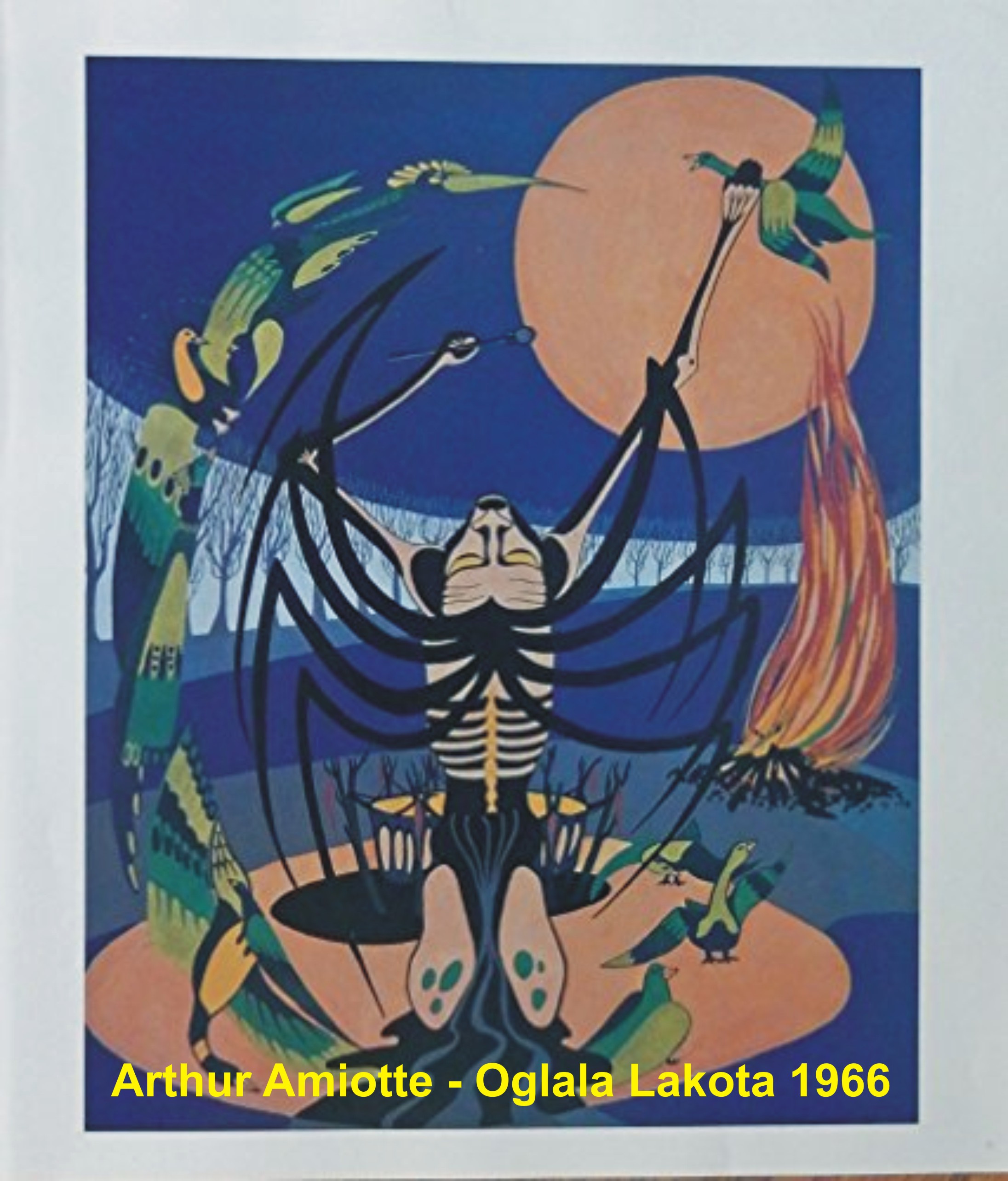 Iktomi (ilustração de Arthur Amiotte)